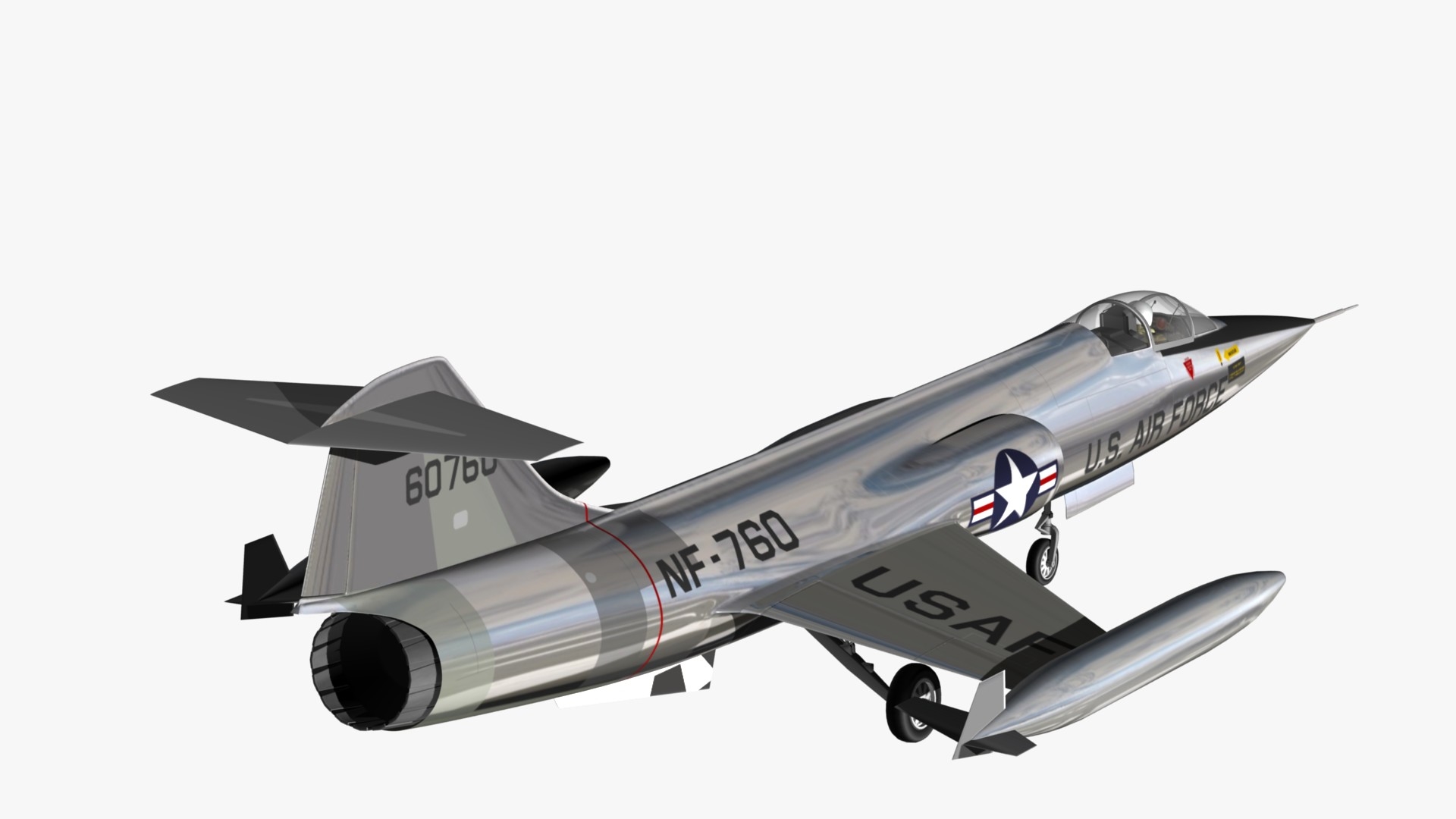 f104 starfighter fighter 3d model