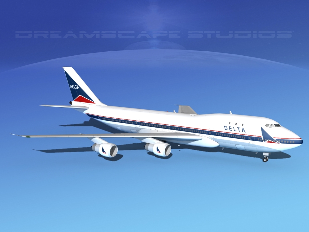 747-100 airline boeing 747 3d dxf