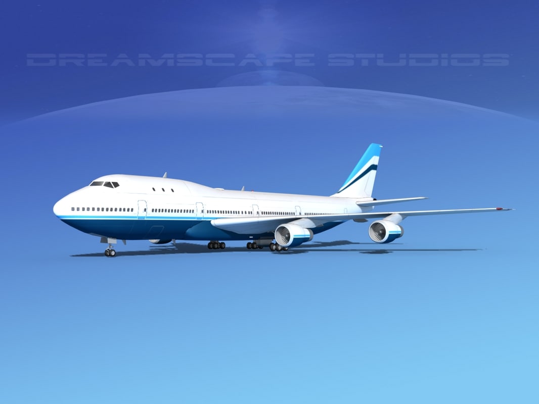 747-100 boeing 747 3d model