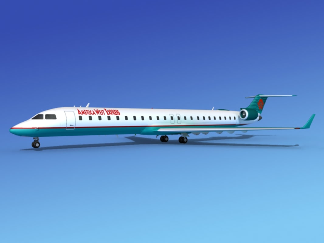 3d model crj900 bombardier
