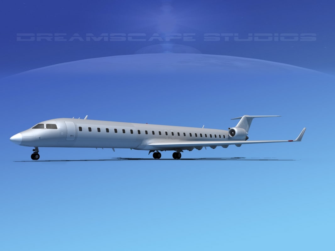 3d model crj900 bombardier