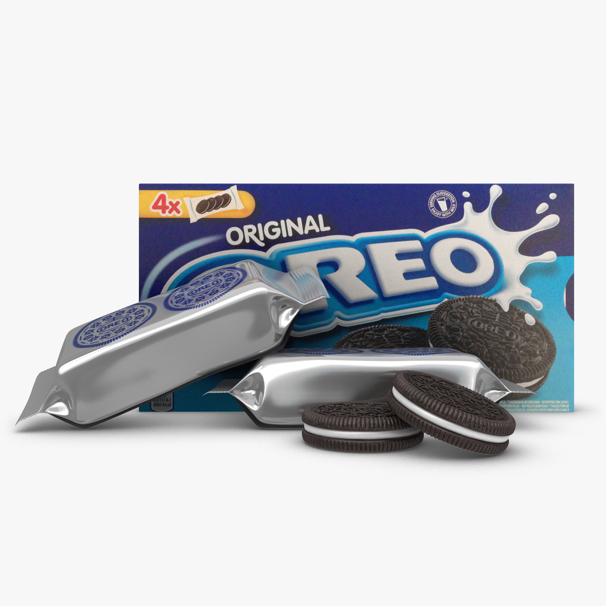 realistic oreo 3d model
