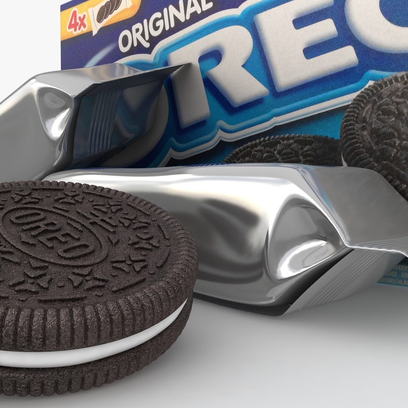 realistic oreo 3d model