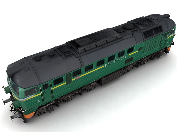 diesel locomotive st44 3d model