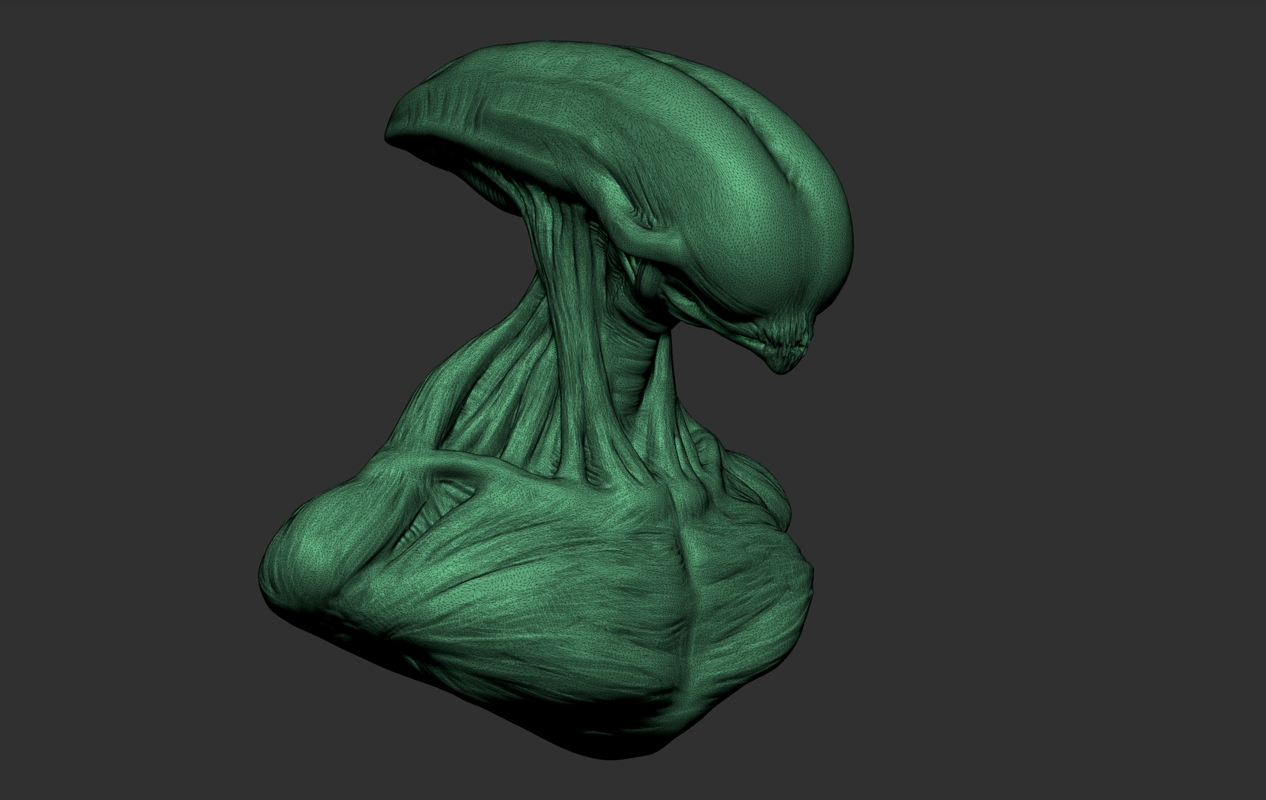 alien head 3d model