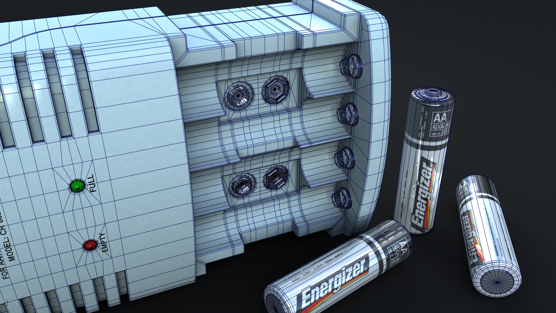 charger device batterys 3d max