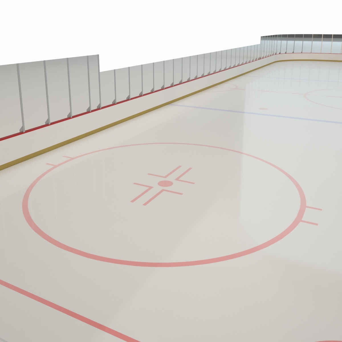 3d hockey rink model