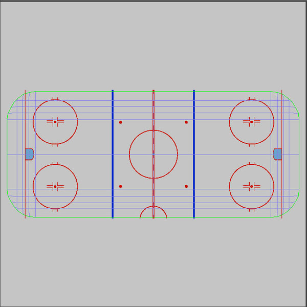 3d hockey rink model