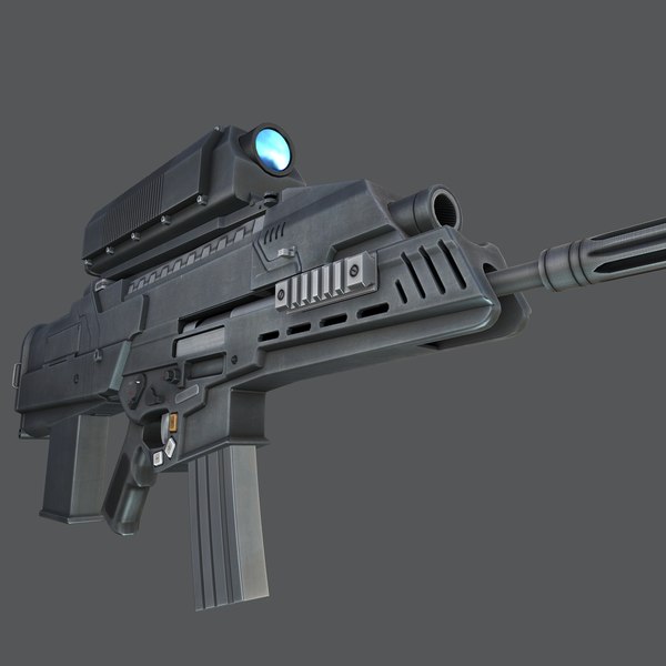 3d xm29 oicw rifle model