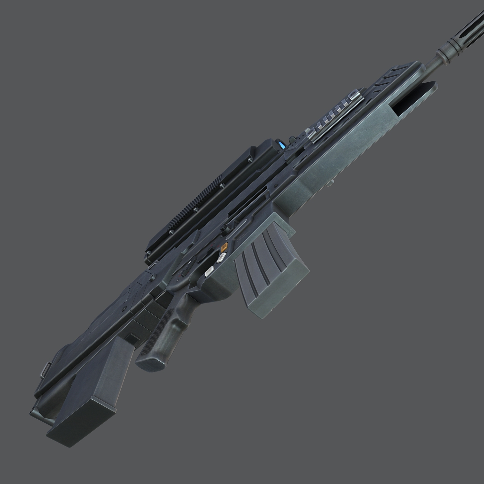 3d xm29 oicw rifle model