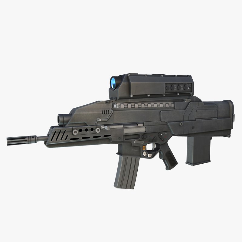 3d xm29 oicw rifle model