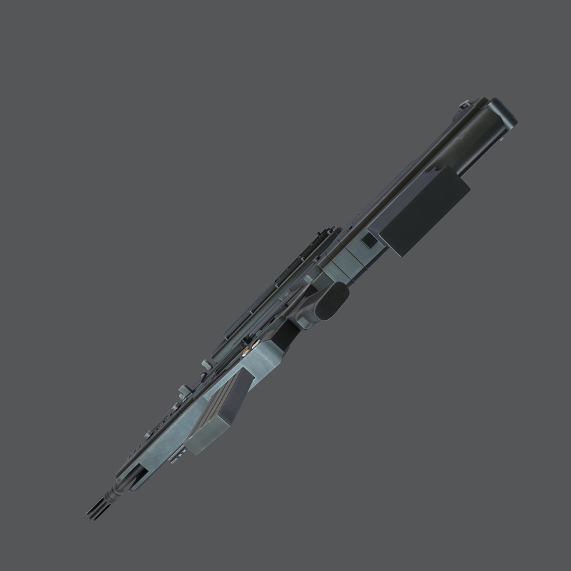 3d xm29 oicw rifle model