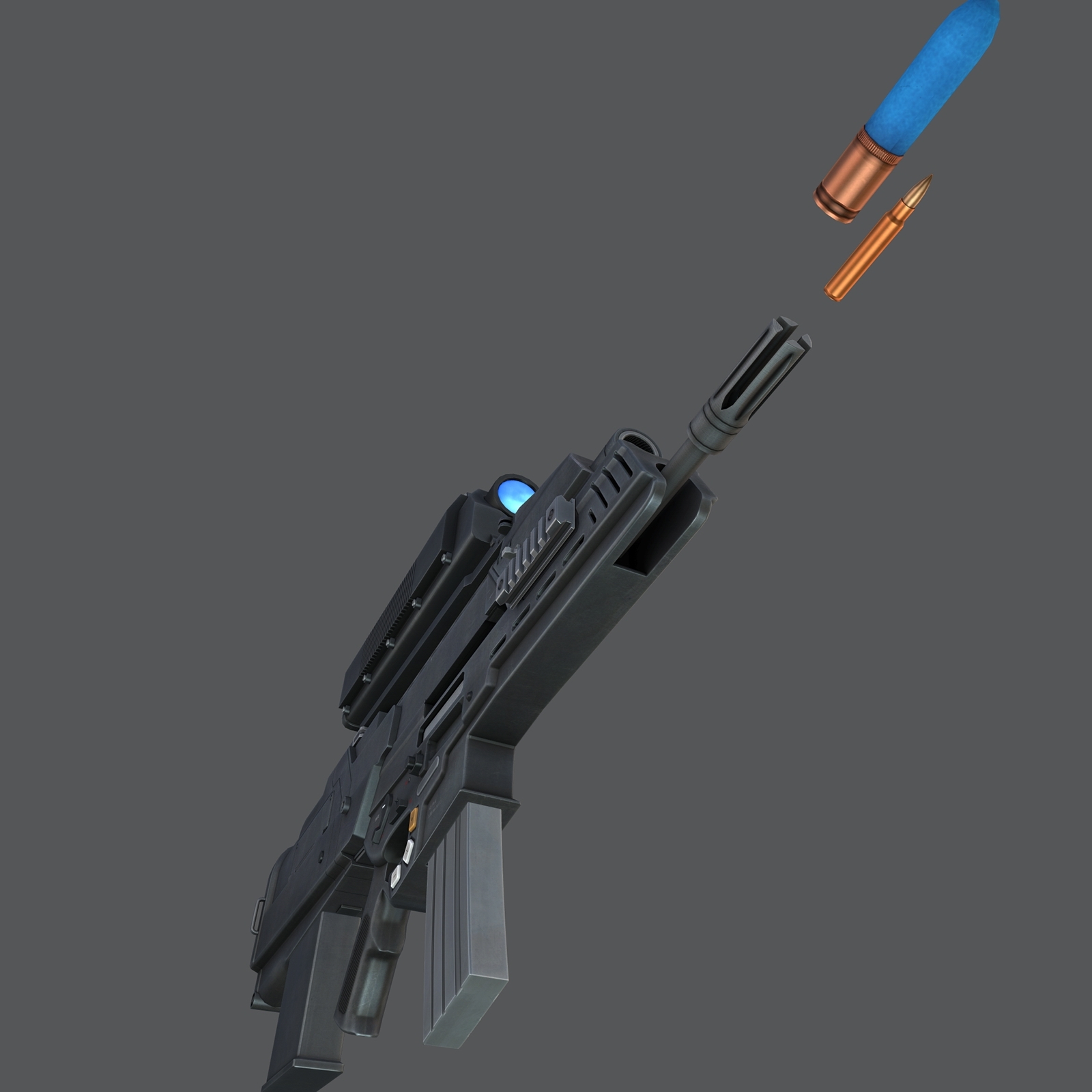 3d xm29 oicw rifle model