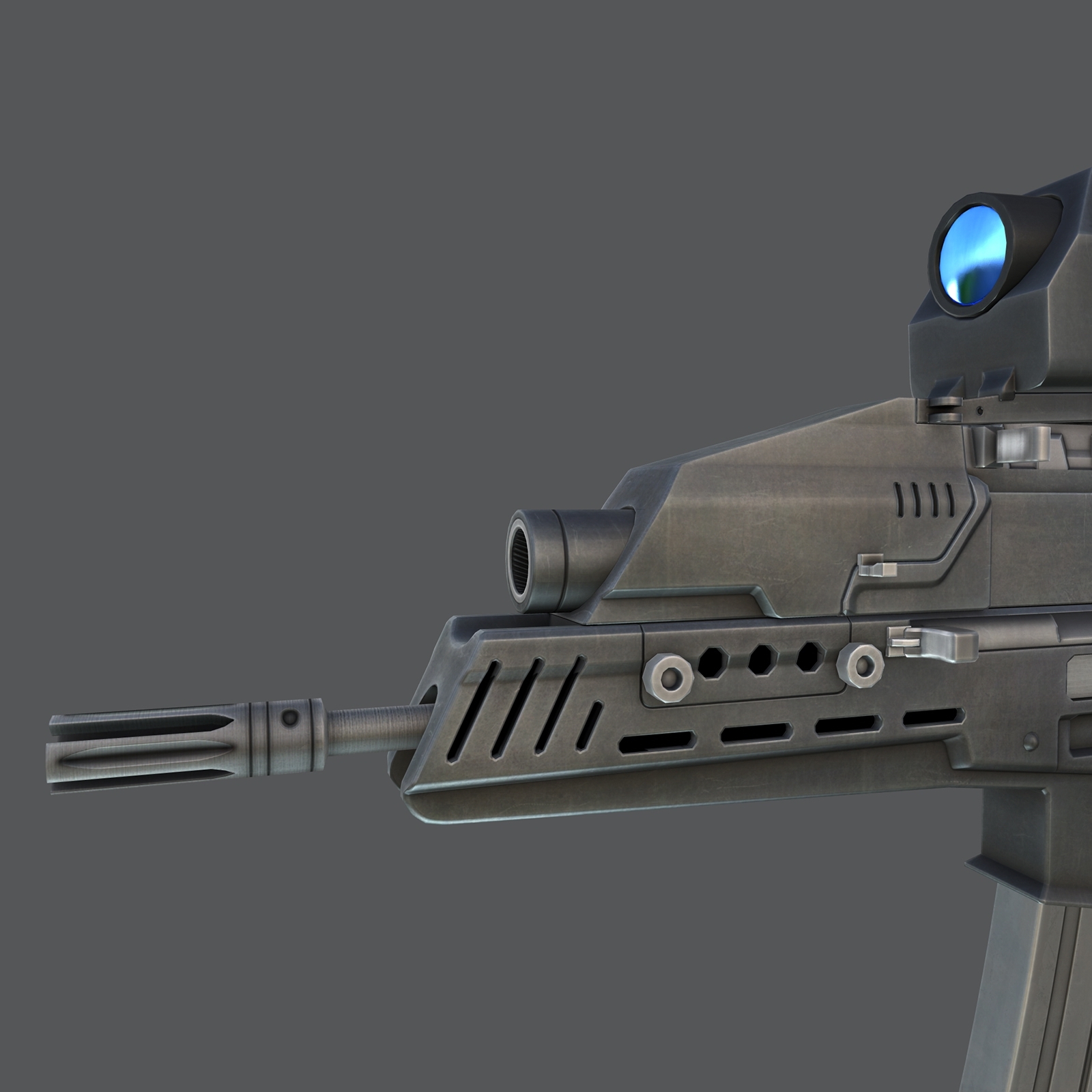 3d xm29 oicw rifle model