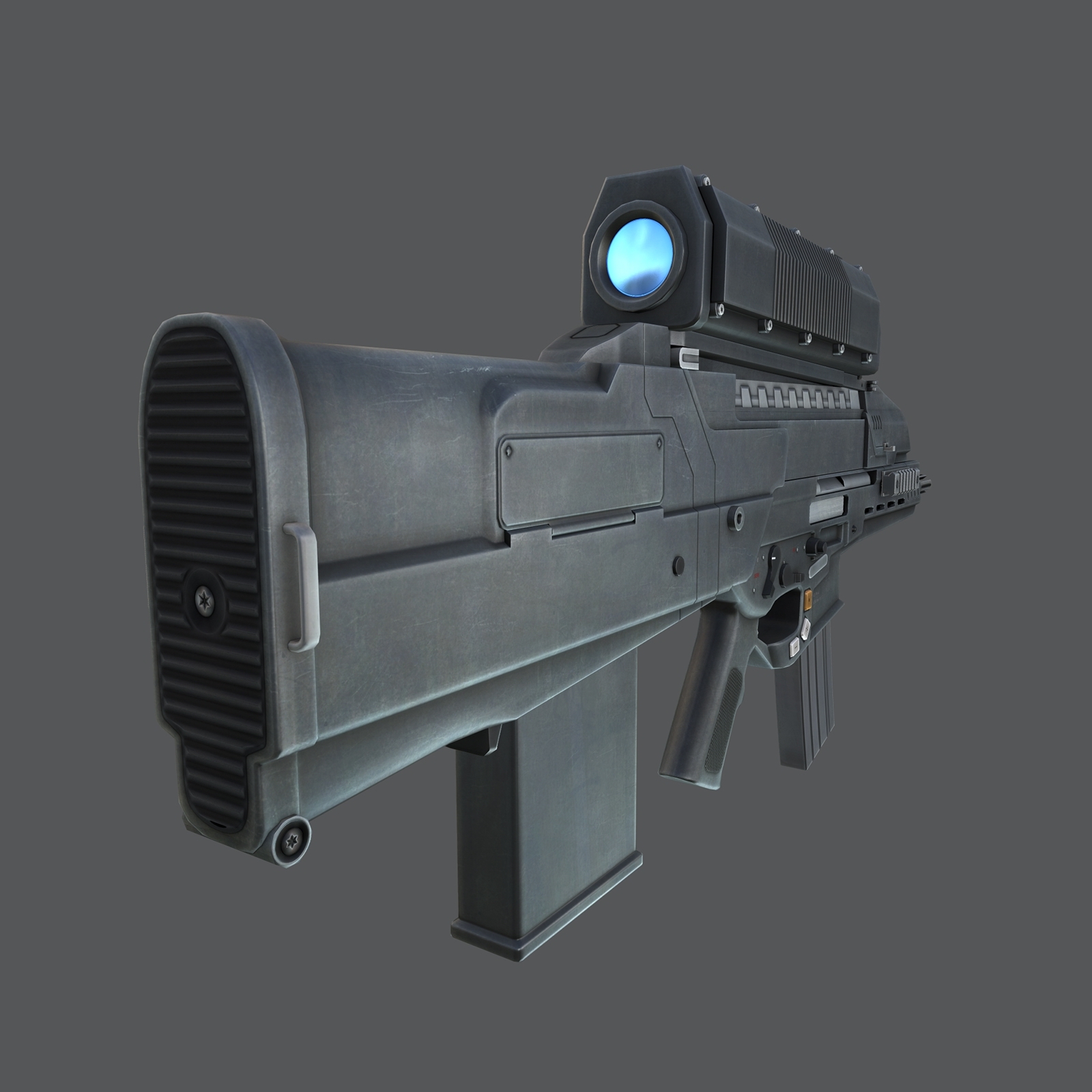3d xm29 oicw rifle model