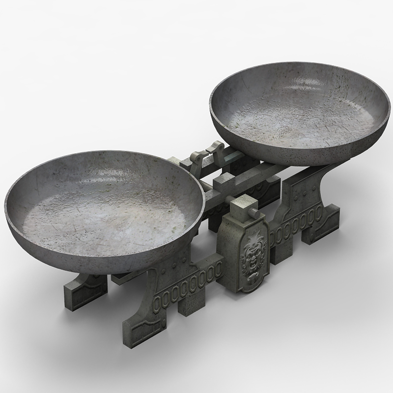 classic scales 3d model