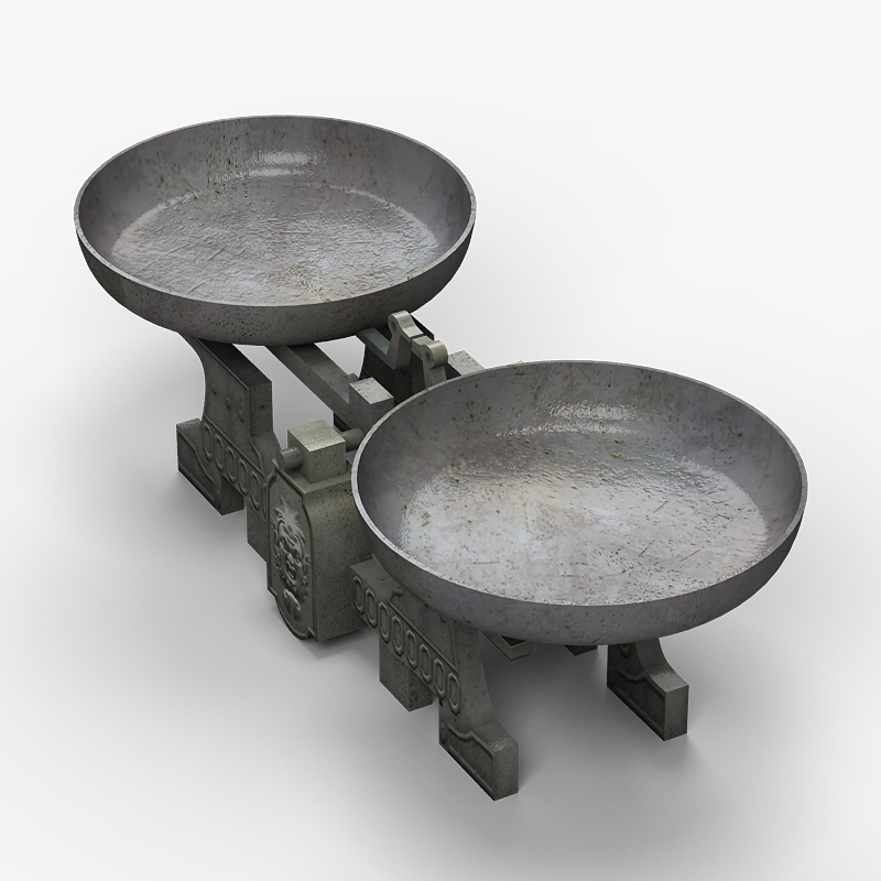 classic scales 3d model