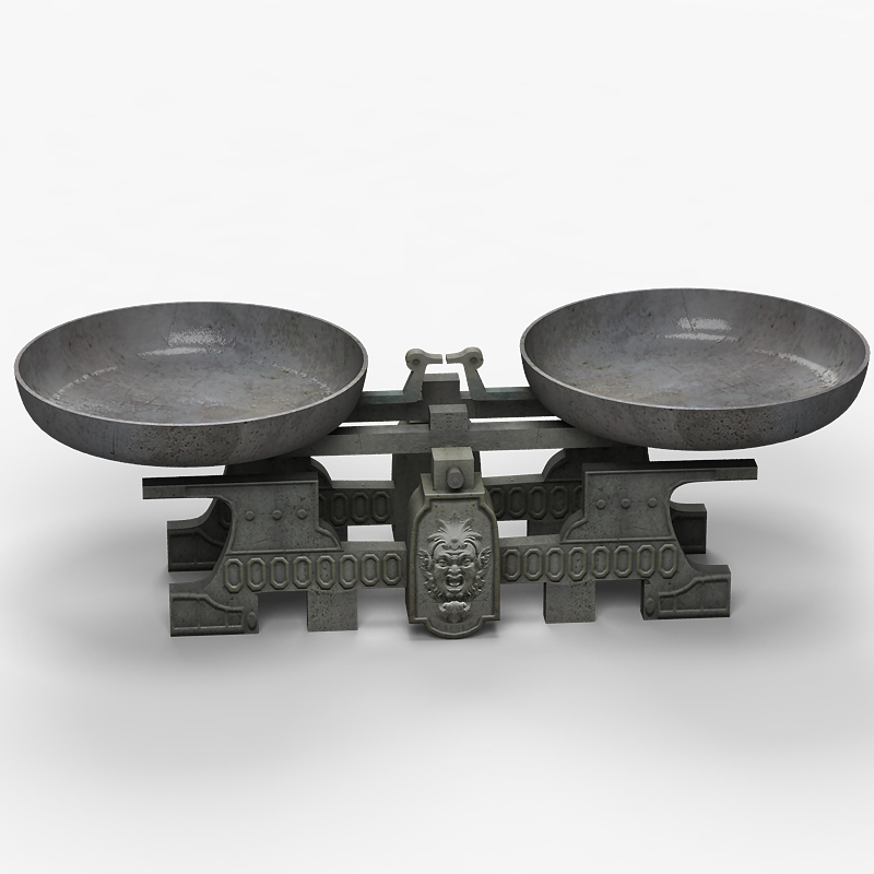 classic scales 3d model