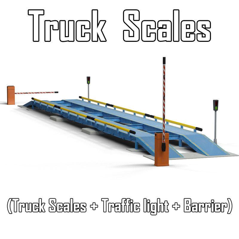 truck scales 3d model