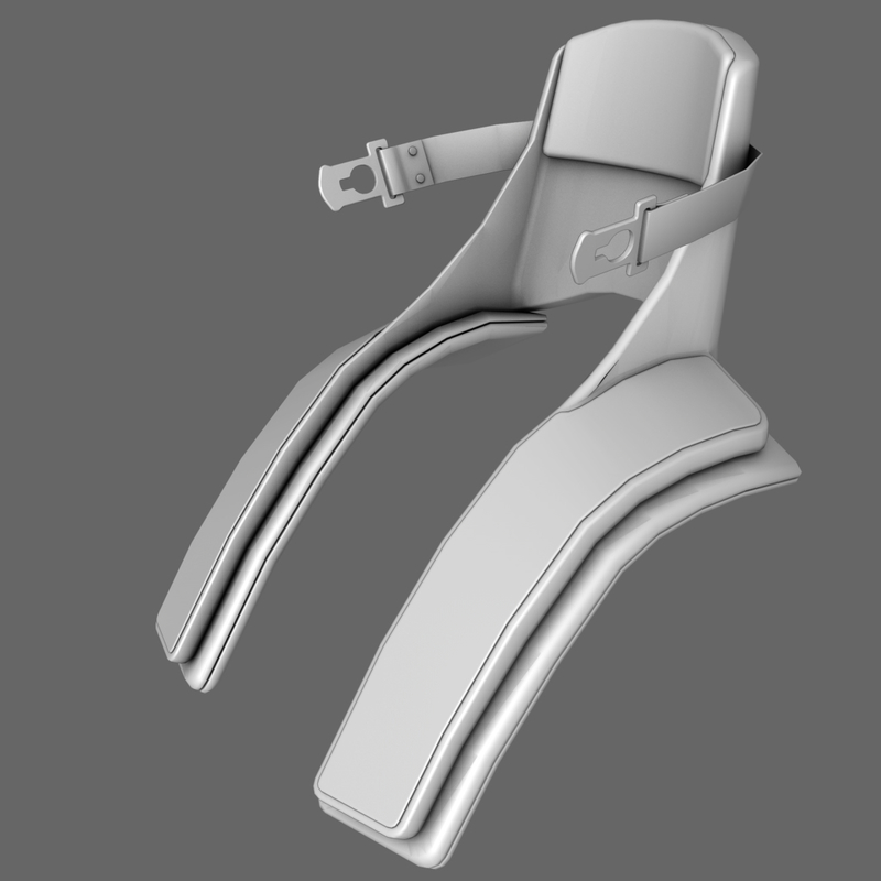 3d model f1 neck protection