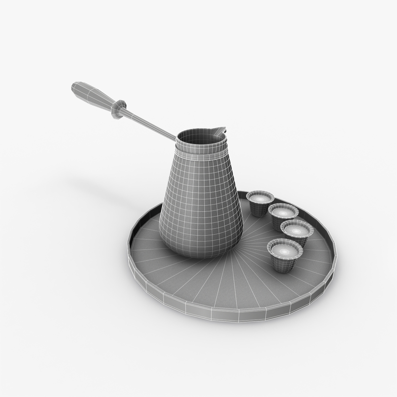 arabic coffee pot finjan obj