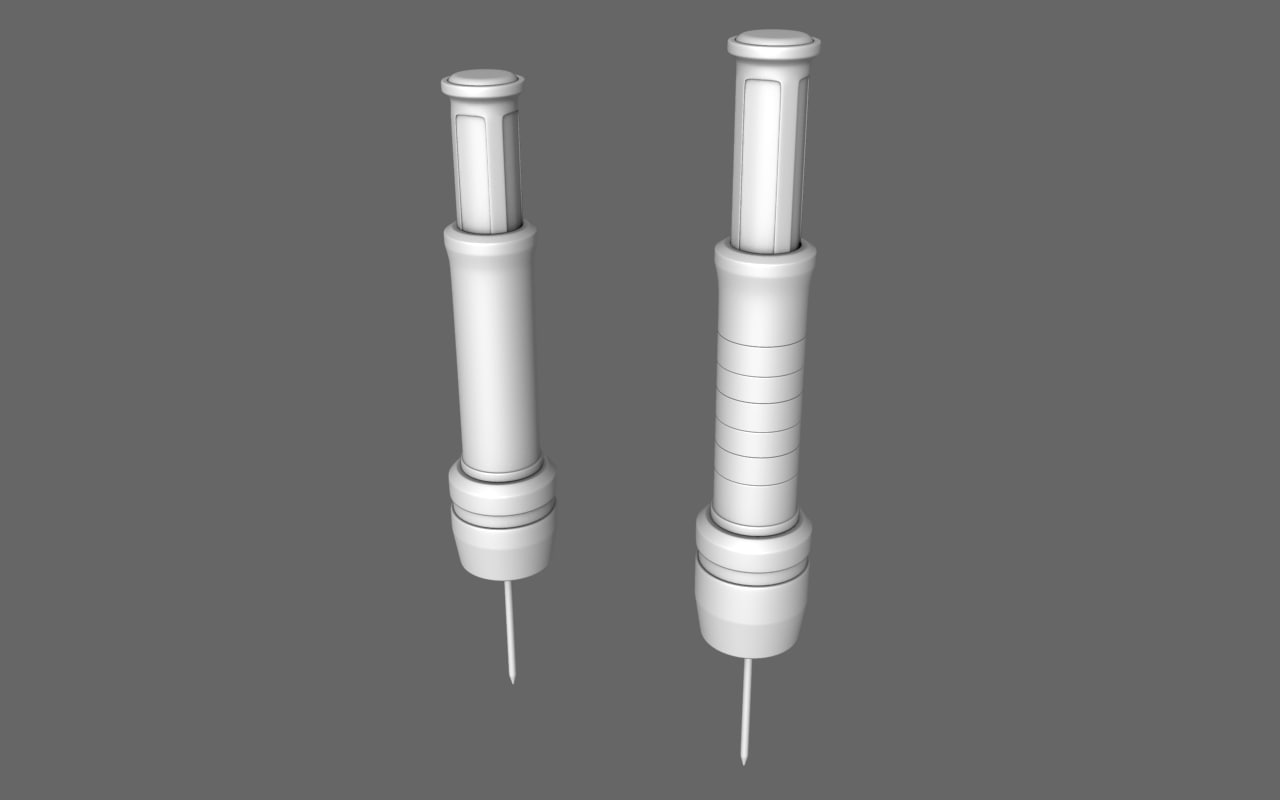 stimpack sci fi 3d obj