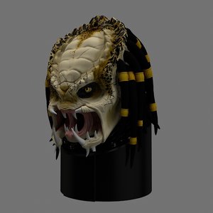 3d model alien head