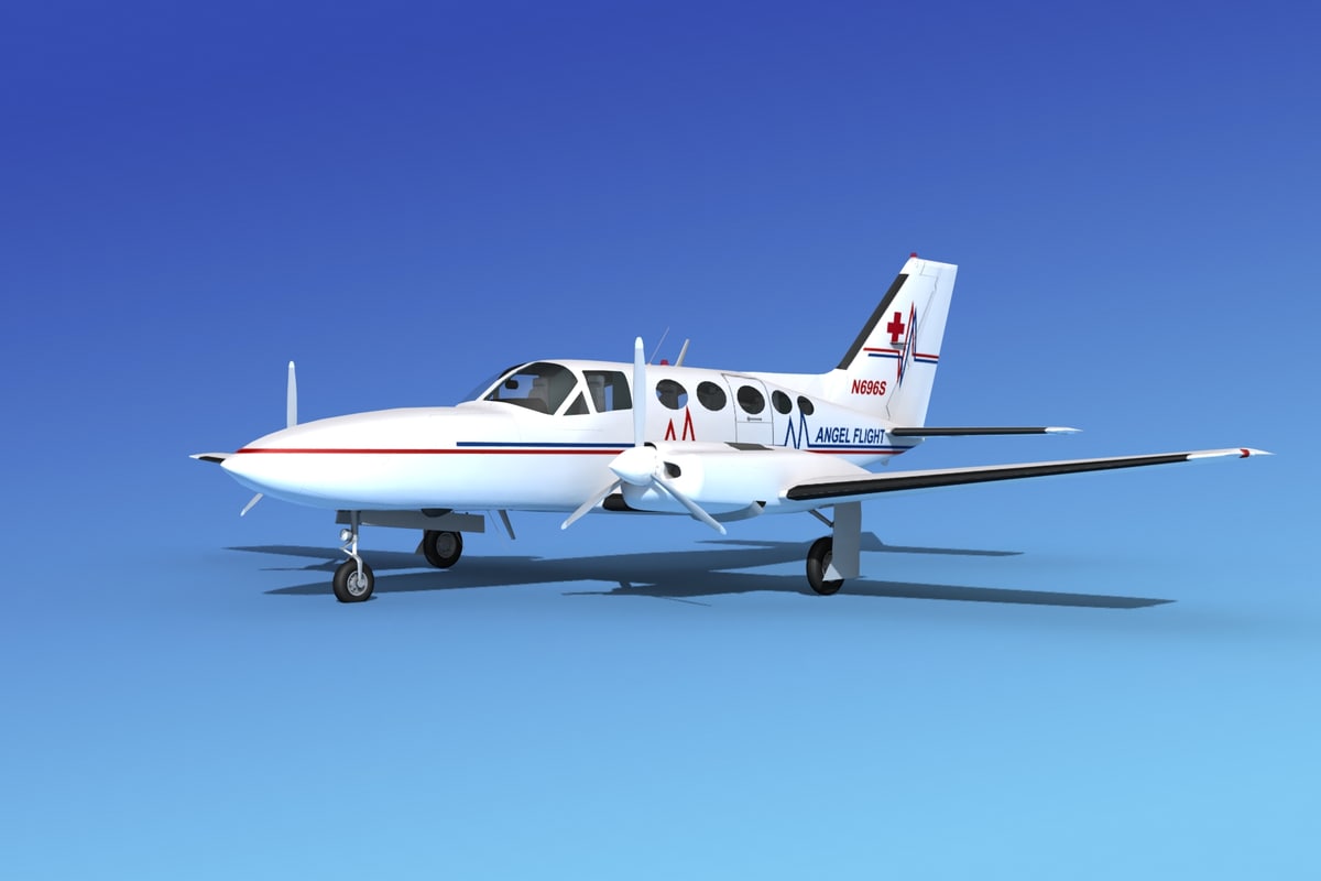Cessna 414A Chanceler Med Flight Modelo 3D - TurboSquid 877785
