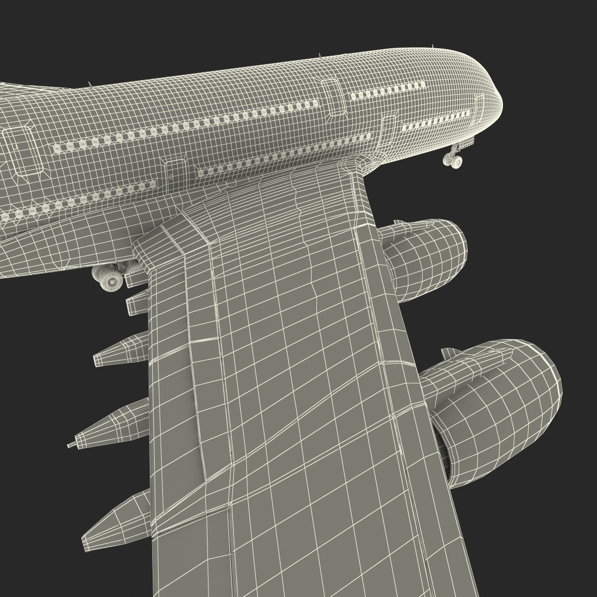 3d 3ds jet airliner airbus a380