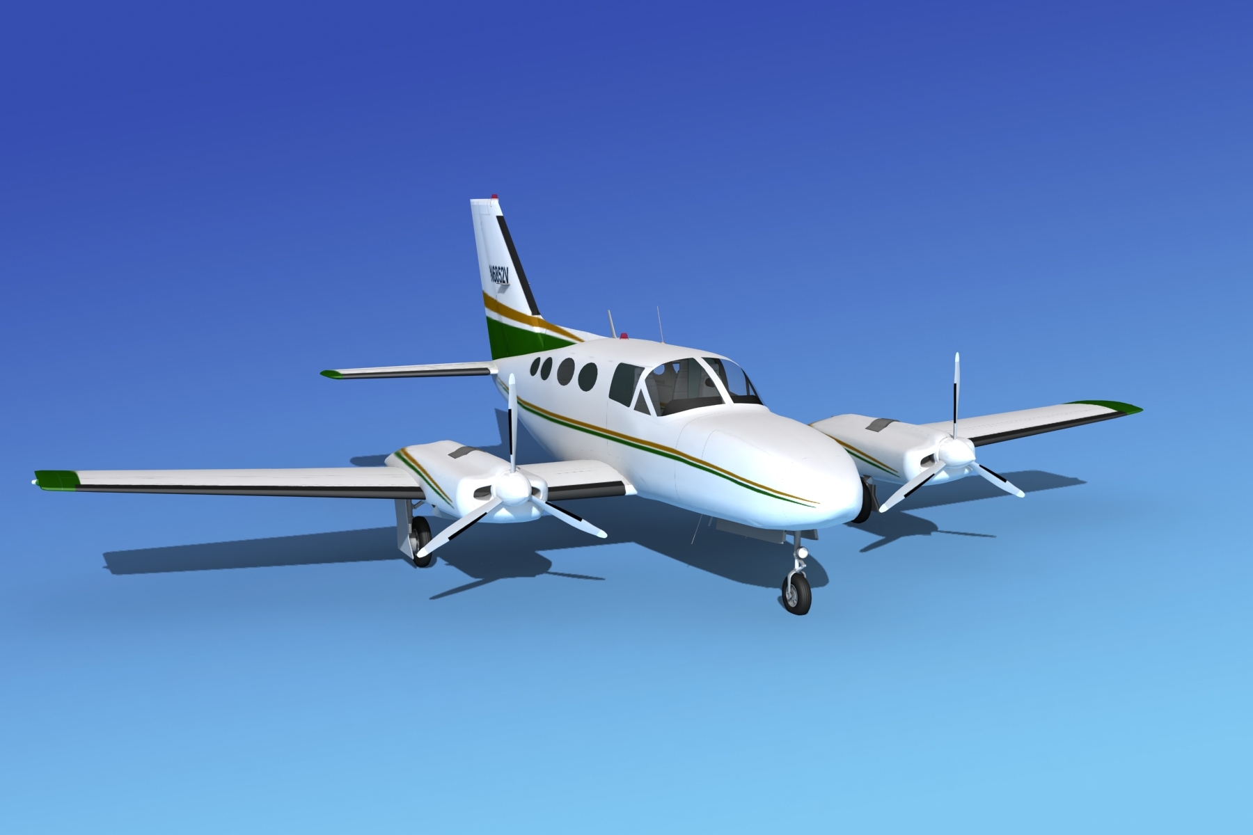 3d scale cessna 421 golden eagle
