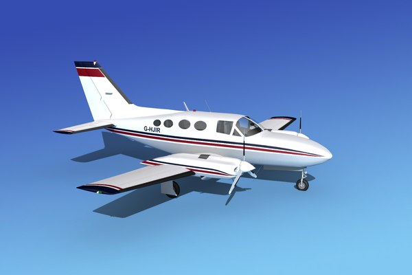 scale cessna 421 golden eagle 3d model