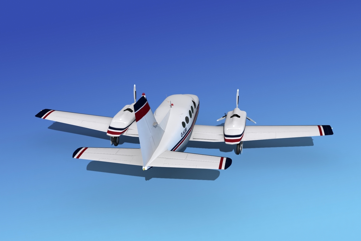 scale cessna 421 golden eagle 3d model