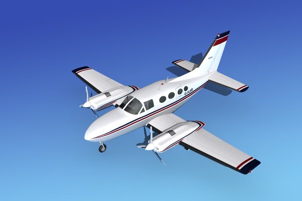 scale cessna 421 golden eagle 3d model