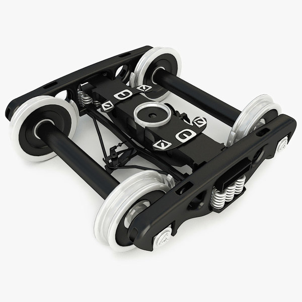 freight bogie 3d dwg