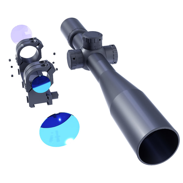 optical scope rifles 3d model