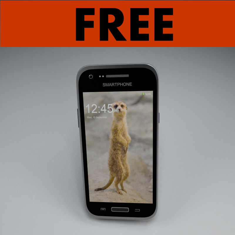 free smartphone phone 3d model