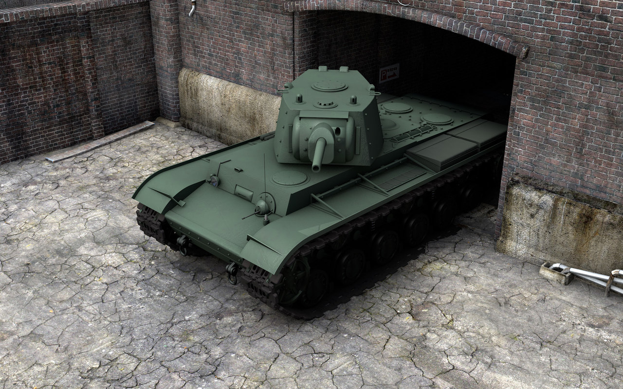 hq soviet kv-1 3d model