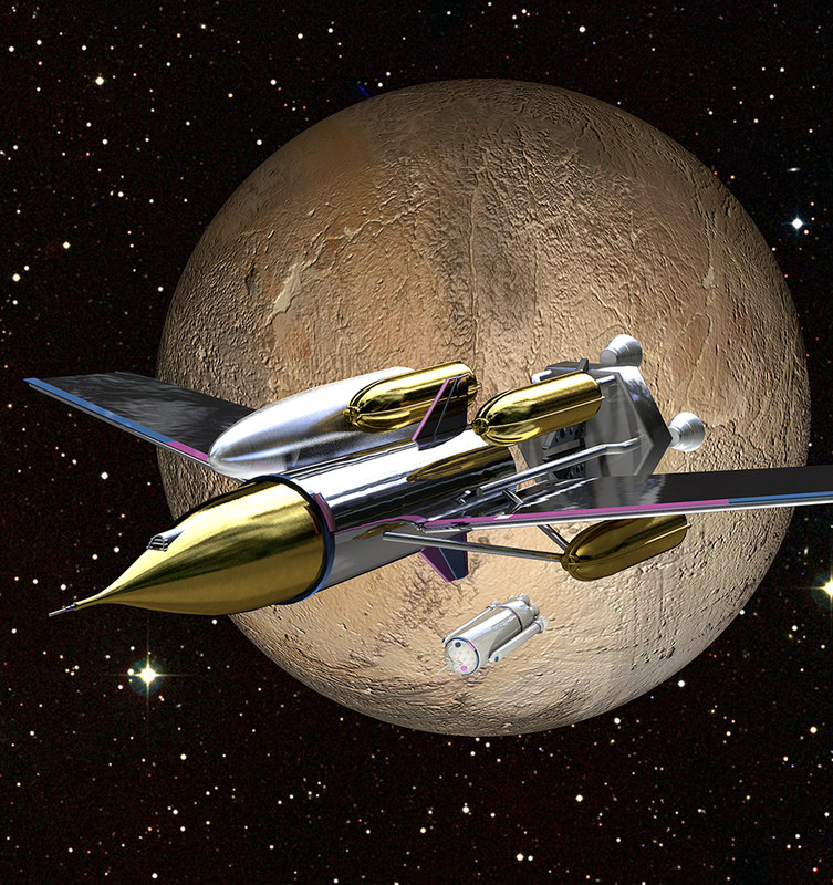 3d 3ds spaceship rocket ship space stars