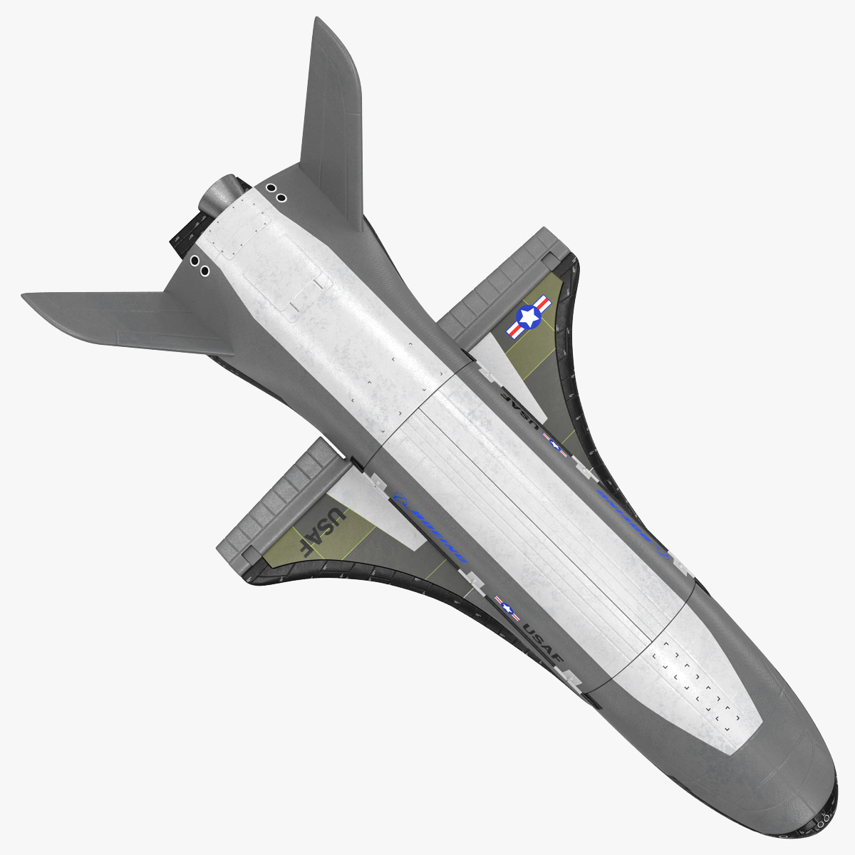 3d unmanned spacecraft boeing x37 model