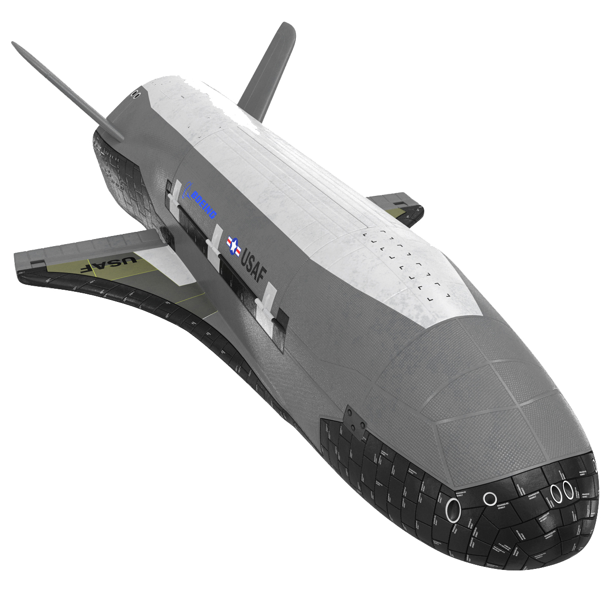 3d unmanned spacecraft boeing x37 model