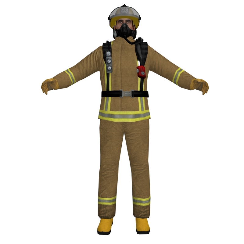 3d fireman ready