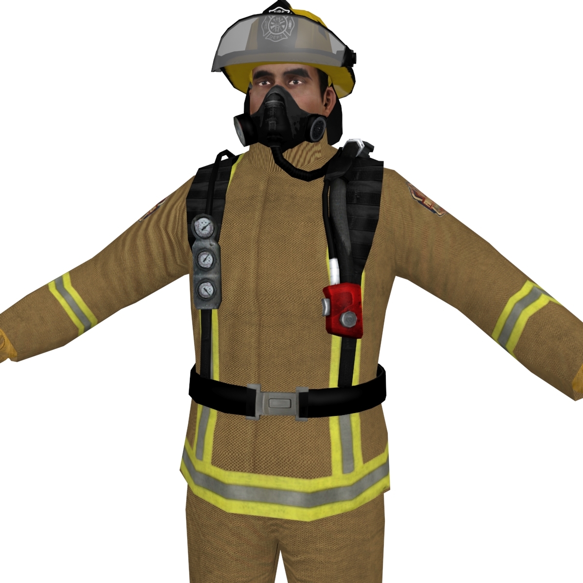 3d fireman ready