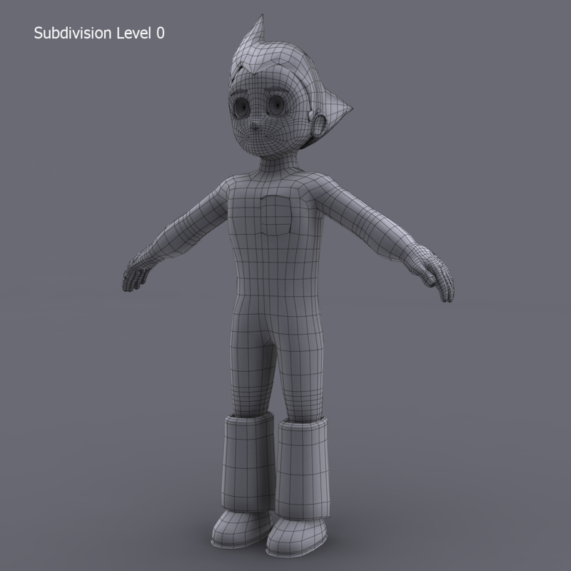 3ds max character astro boy