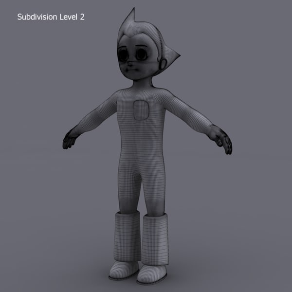 3ds max character astro boy