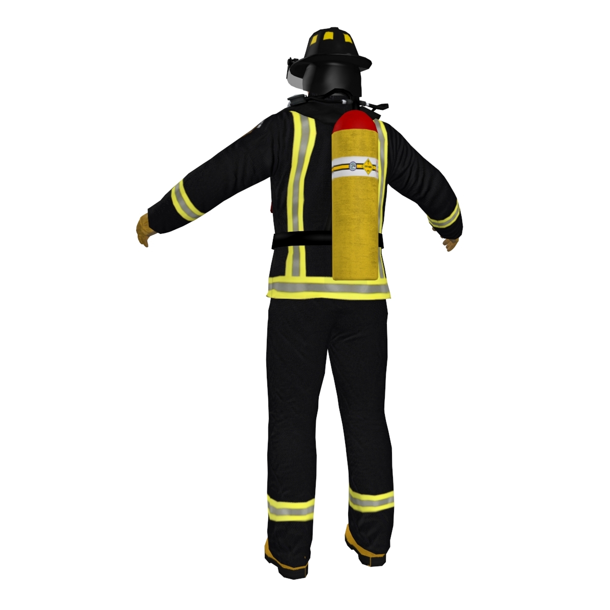 3d max fireman ready