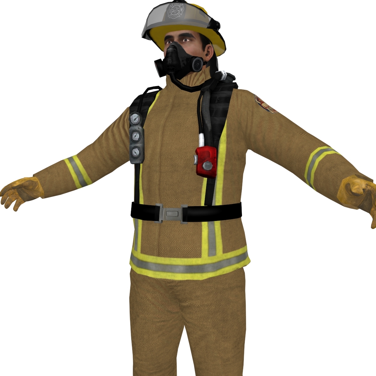 fireman 2 3d model