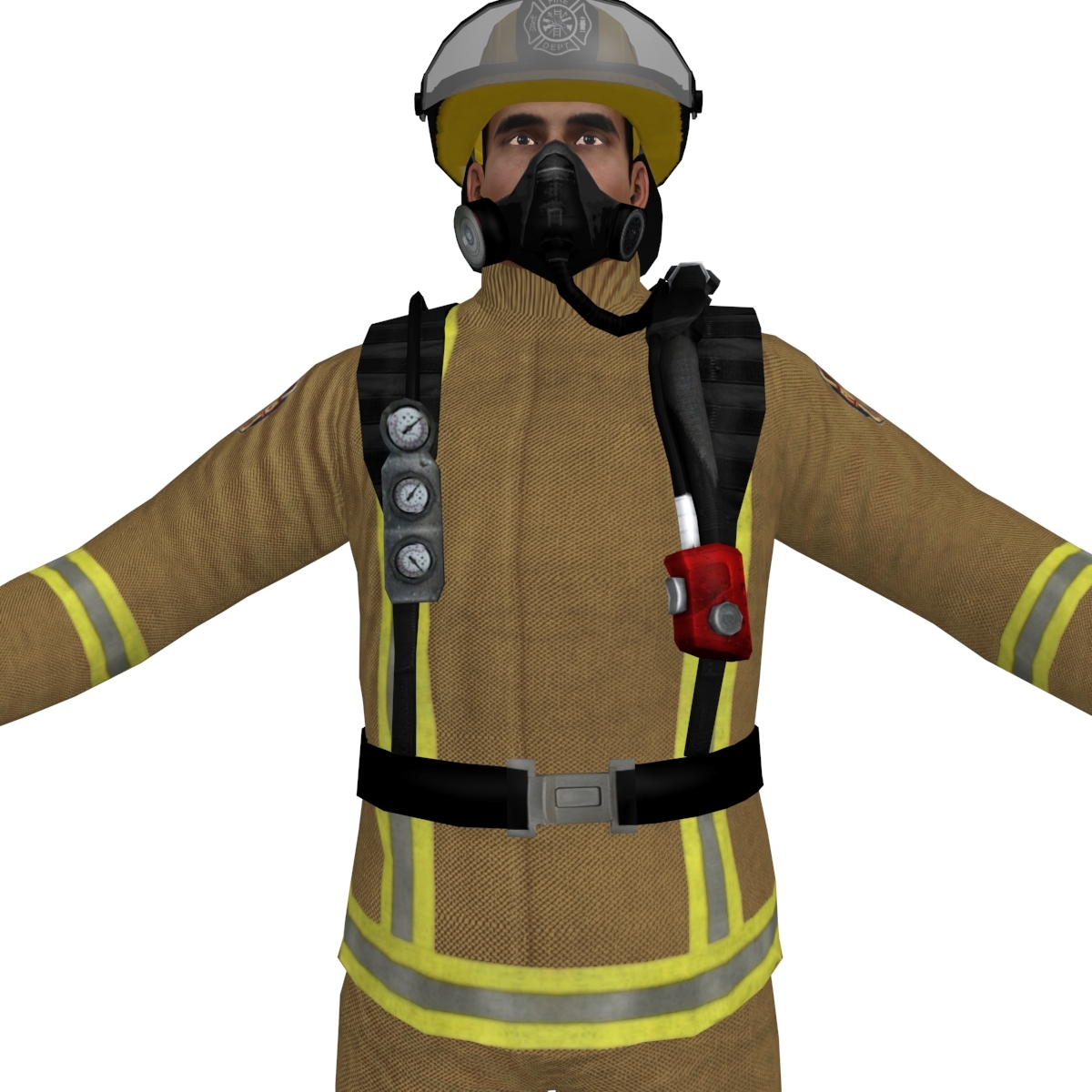 fireman 2 3d model