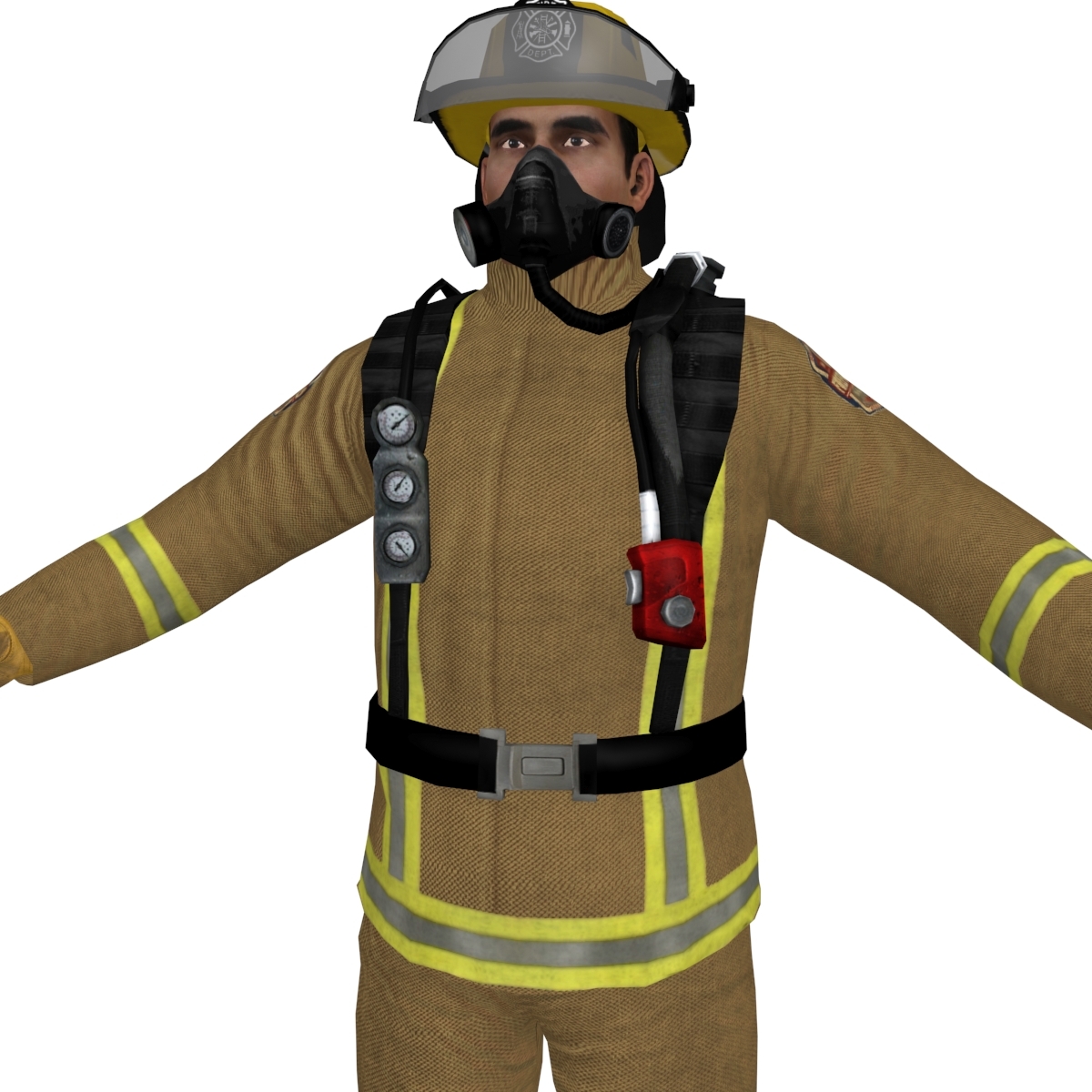 fireman 2 3d model