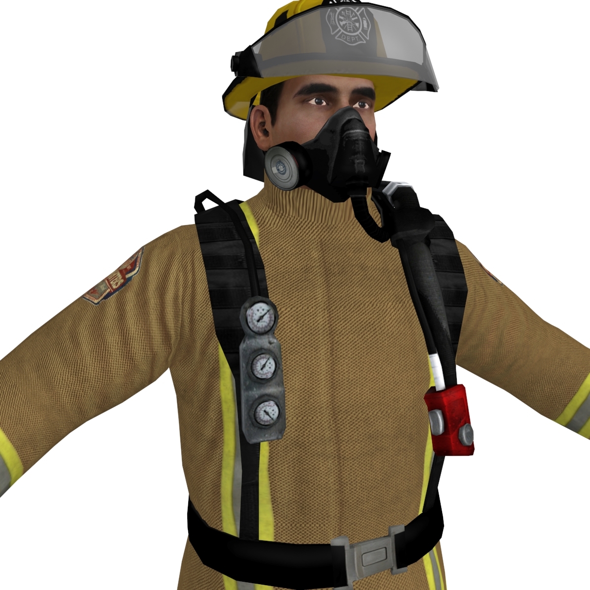 fireman 2 3d model