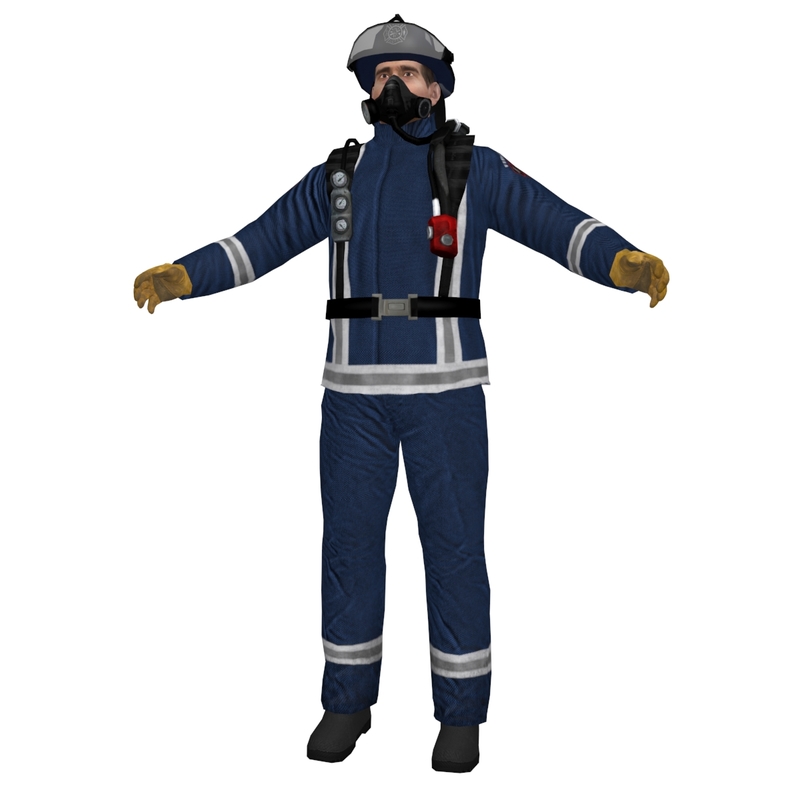fireman 3 3d model
